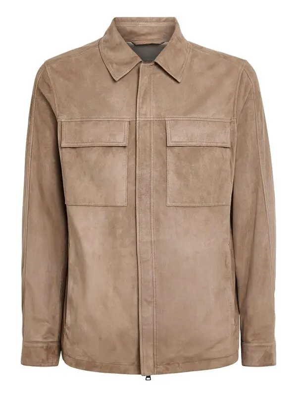 Paul & Shark Suede Jacket - Beige