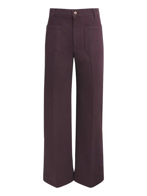 Victoria Beckham Alina High-rise Wide-leg Jeans - Brown