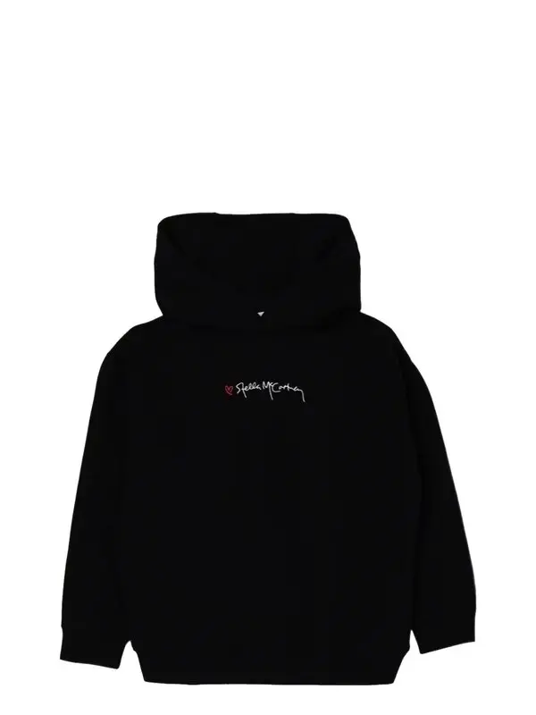 Stella McCartney Long-sleeved Hooded Sweatshirt - Black