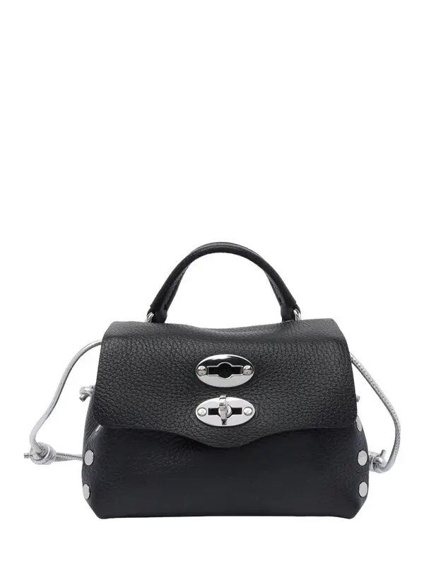 ZANELLATO Postina Superbaby Foldover Top Handbag - Black