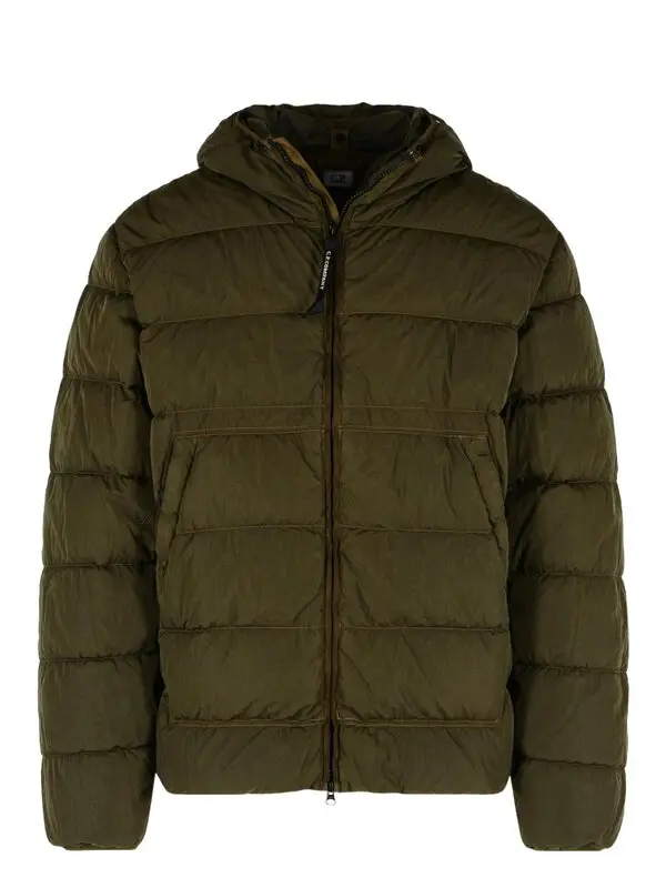 C.P. COMPANY Chrome-r Goggle Down Jacket - Green