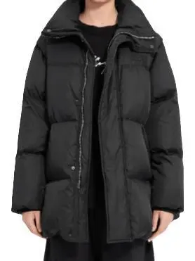 MAISON MARGIELA Zip-up Puffer Jacket With Detachable Sleeves - Black