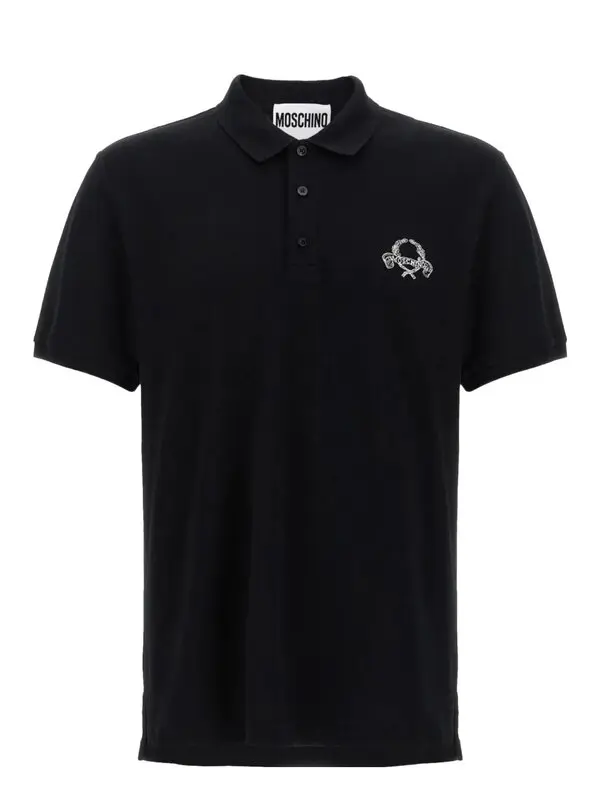 Moschino Short-sleeved Polo Shirt - Black