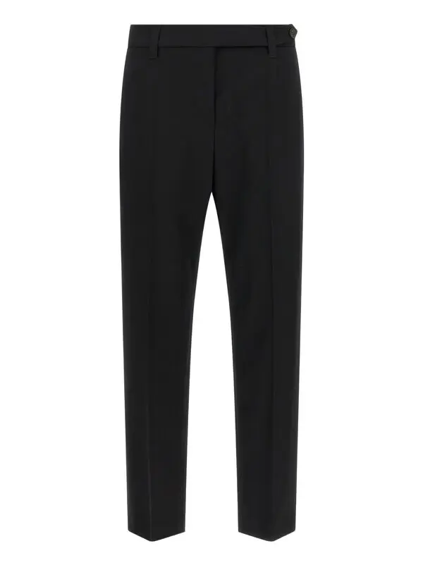 Brunello Cucinelli Tapered Leg Trousers - Black