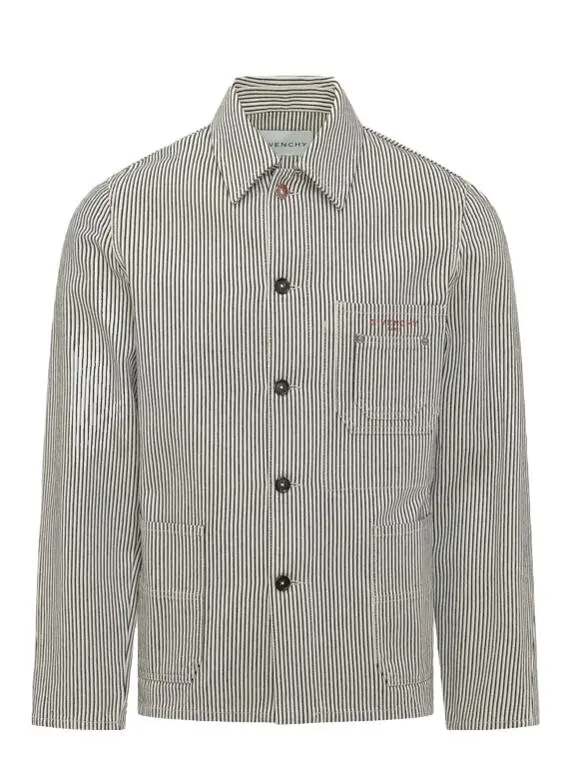 Givenchy Striped Jacket - Gray