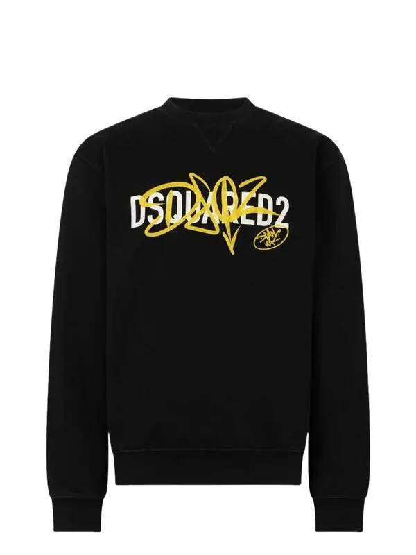 Dsquared2 Graffiti Logo Sweatshirt - Black