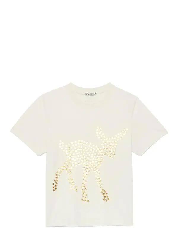 J.W.ANDERSON Star Fawn T-shirt - Ecru