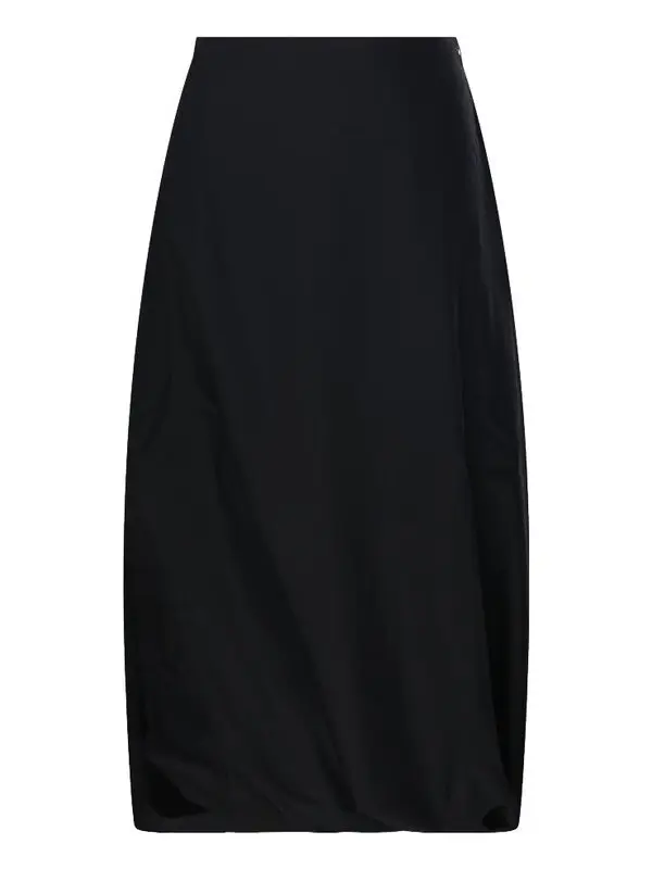 RÓHE Twisted Midi Skirt - Black