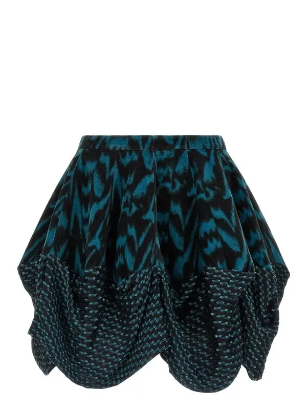 KIKO KOSTADINOV Evelyn Asymmetric Mini Skirt - Black