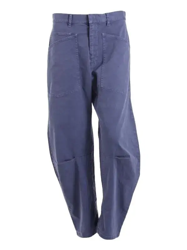 NILI LOTAN Tailored Trousers With Belt Loops - Blue