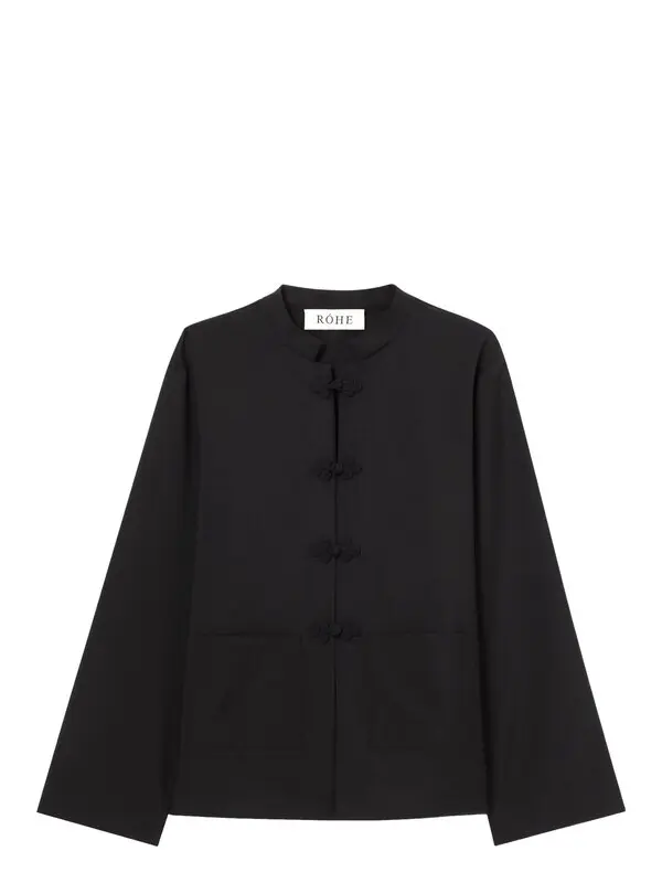 RÓHE Pankou Closure Boxy Jacket - Black