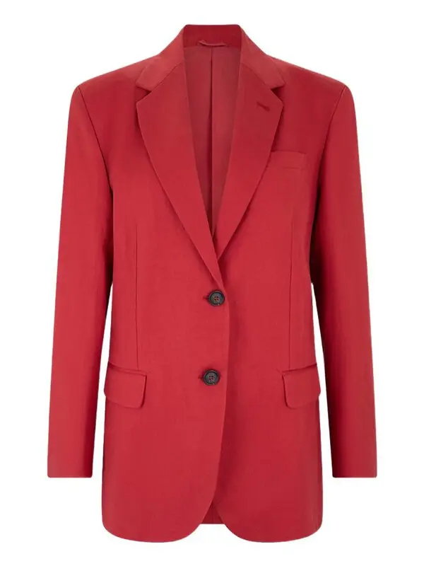 Brunello Cucinelli Single-breasted Suit Jacket - Red
