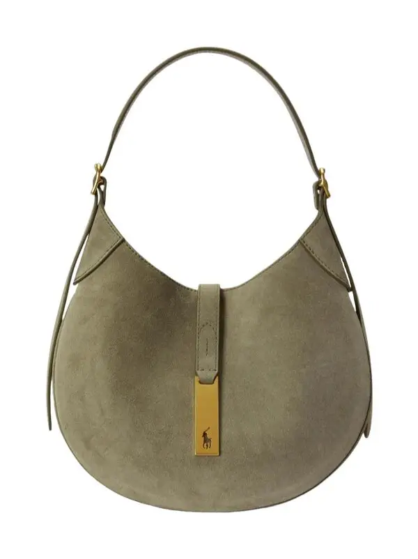 Polo Ralph Lauren Suede Shoulder Bag - Green