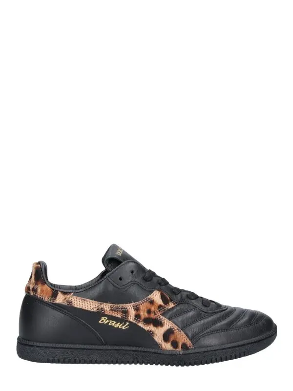 Dolce & Gabbana Leopard Print Low-top Sneakers - Black