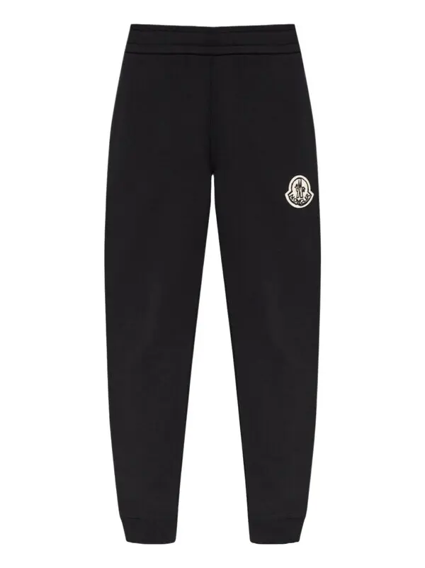 Moncler Logo Patch Drawstring Sweatpants - Black