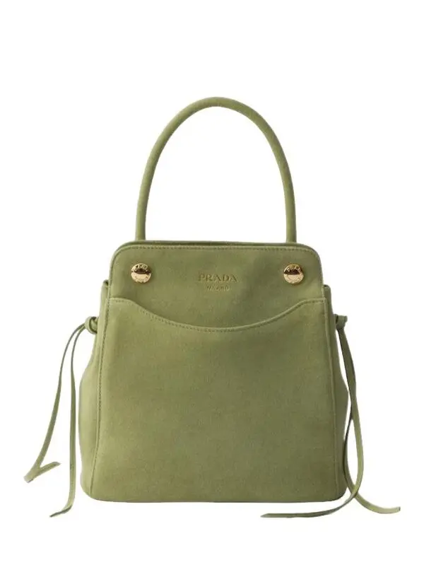 Prada Mini Suede Handbag - Green