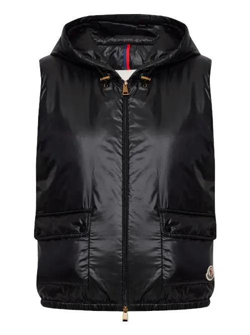 Moncler Lansette Hooded Gilet - Black