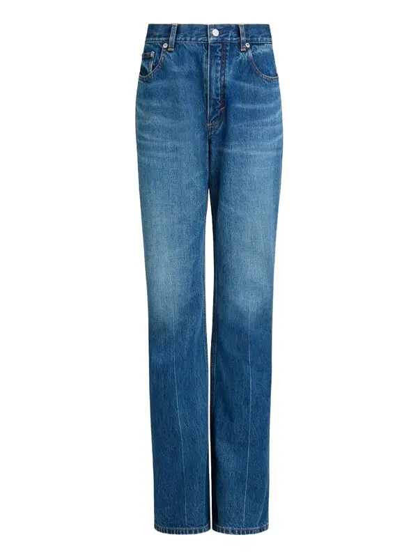 Alaïa Bootcut Denim Jeans - Blue