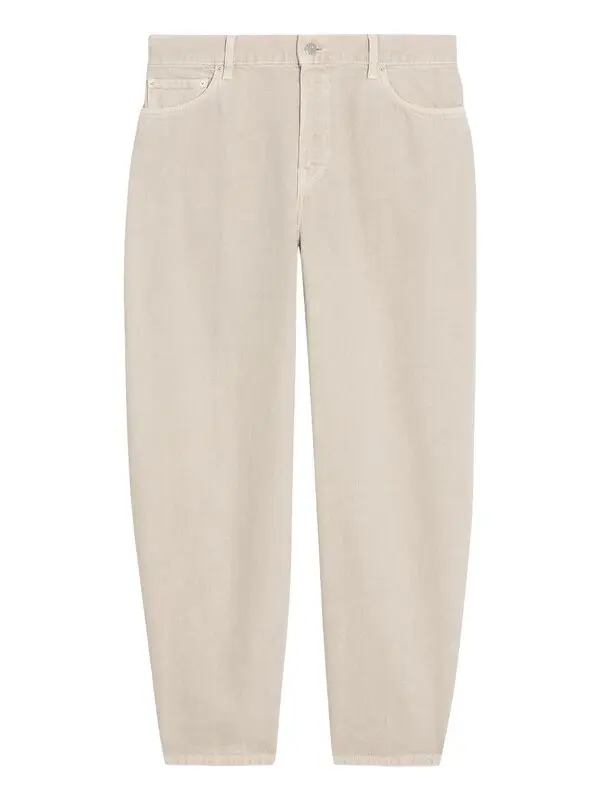 TOTEME High Rise Tapered Jeans - Mushroom