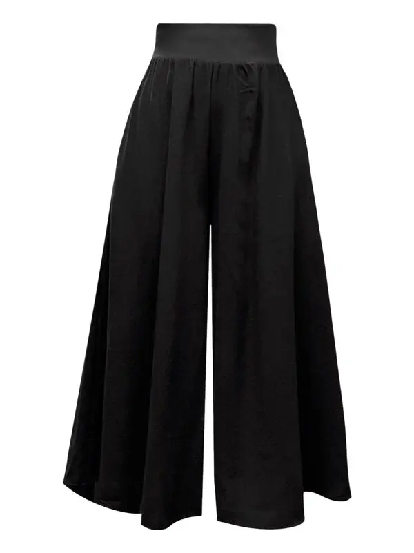 FROCK TALES Breeze Flared Cropped Trouser - Black