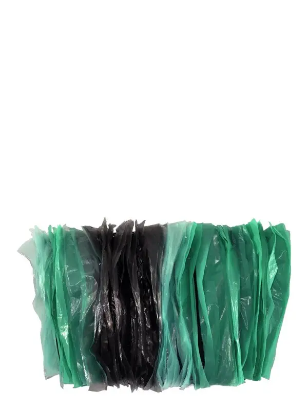 LAURA DAILI Sculptural Corset - Green/black/grey