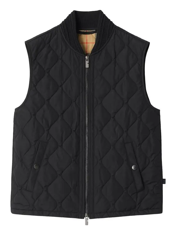 Burberry Quilted Padded Gilet - Black