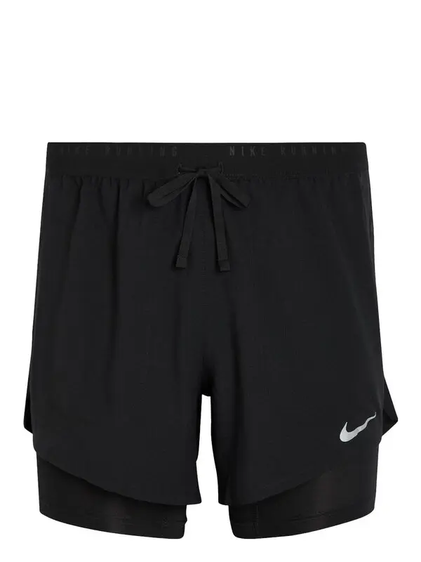 Nike Stride Dri-fit 5-inch Hybrid Running Shorts - Black
