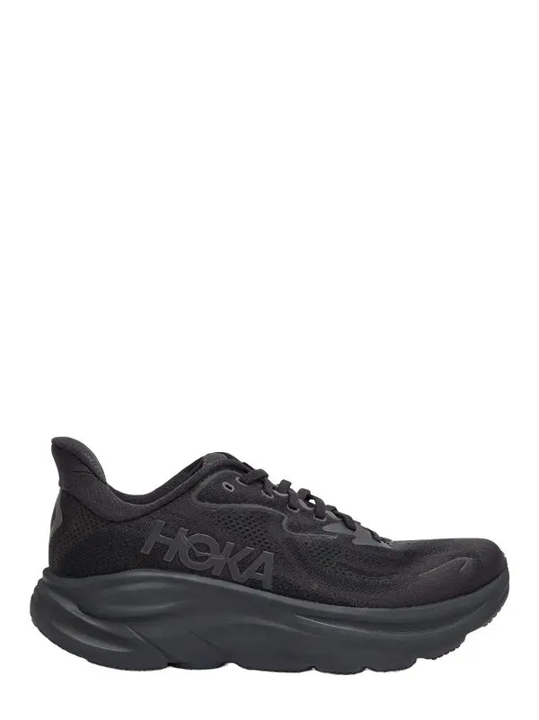 HOKA® Clifton 10 Mesh-knit Sneakers - Black