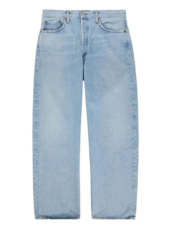 AGOLDE Afton Relaxed Straight-leg Jeans - Light Blue