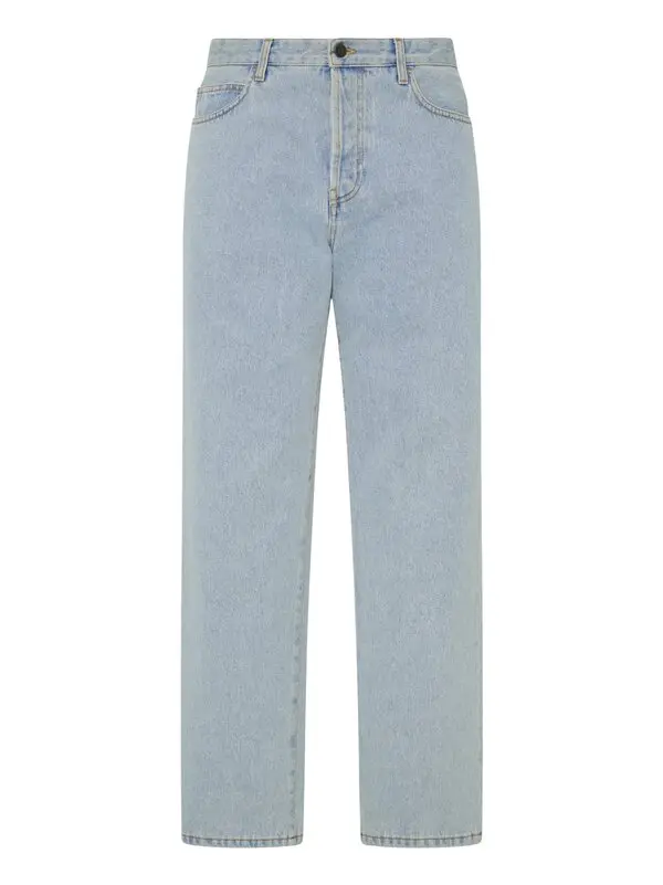 THE ROW Morton Straight Leg Jeans - Blue