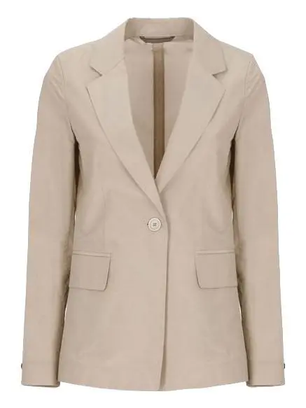 Peserico Single-breasted Peak-lapel Blazer - Nude