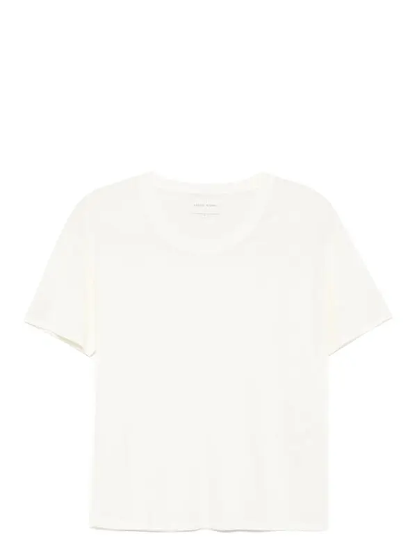LOULOU STUDIO Ezra Crew Neck Top - Ivory