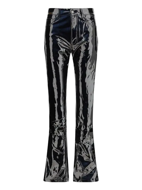 Fiorucci Straight-leg Vinyl Pants - Black