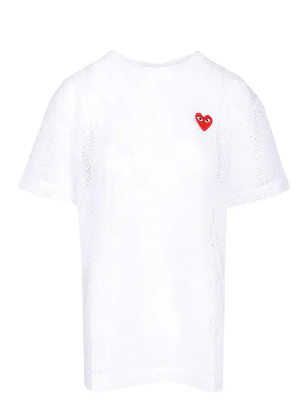 Play Comme Des Garcon Crew Neck T-shirt - White