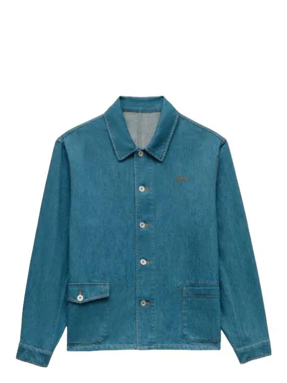 Kenzo Signature Japanese Denim Chore Jacket - Blue