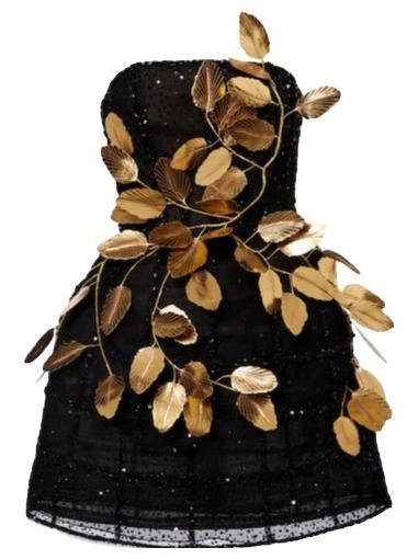 Oscar De La Renta Embellished Sequin Strapless Mini Dress - Black