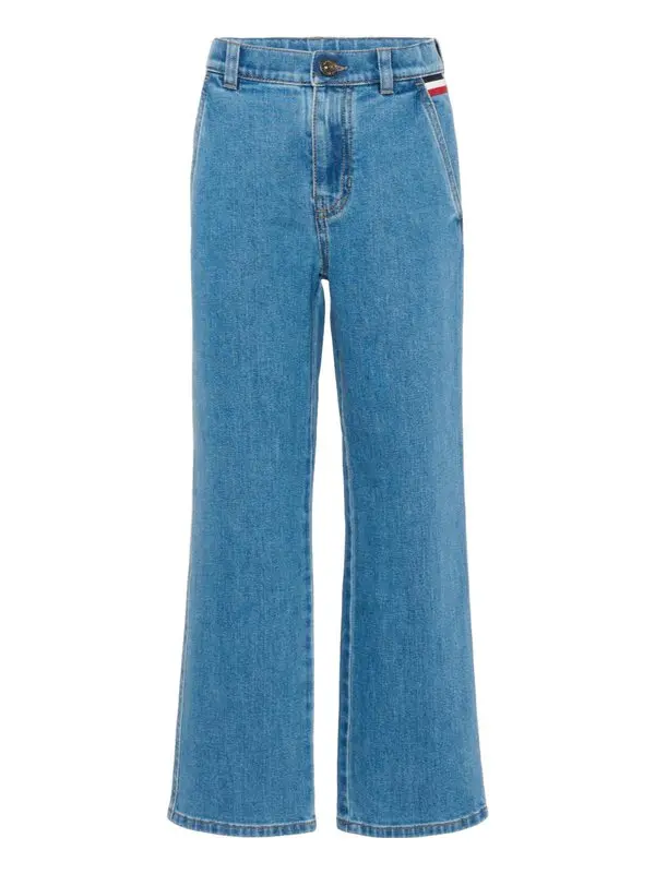 Moncler Straight Leg Jeans - Blue