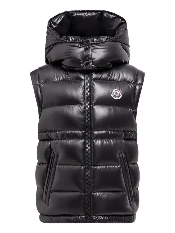 Moncler Ania Hooded Down Gilet - Black