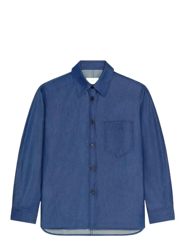 Givenchy Couture Seam Denim Overshirt - Blue