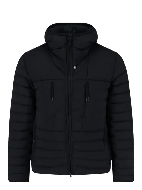 Stone Island Logo-patch Padded Jacket - Black