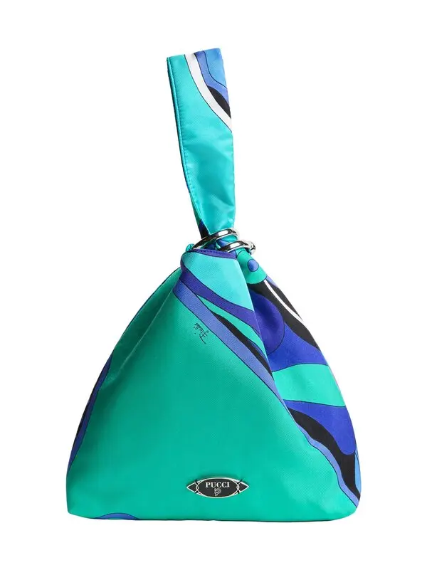 Emilio Pucci Silk Orchidee Top-handle Bag - Blue