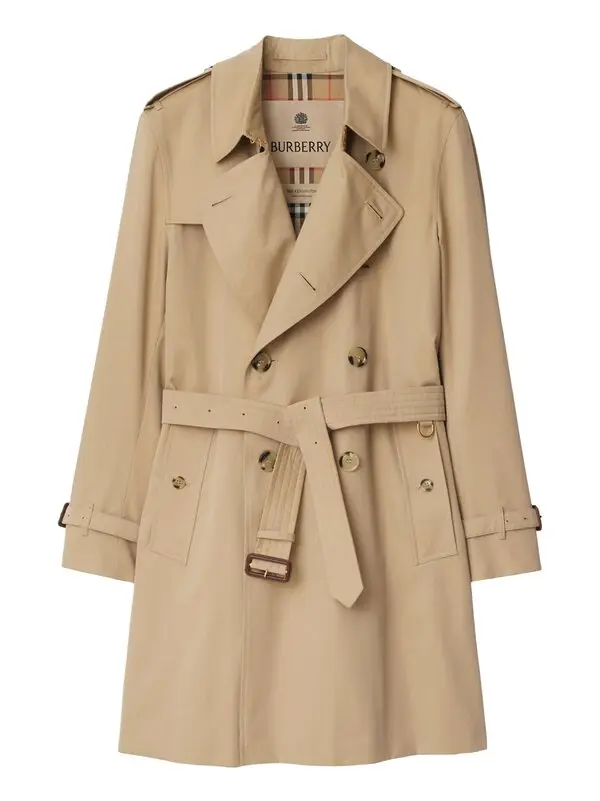 Burberry Mid-length Kensington Heritage Trench Coat - Beige