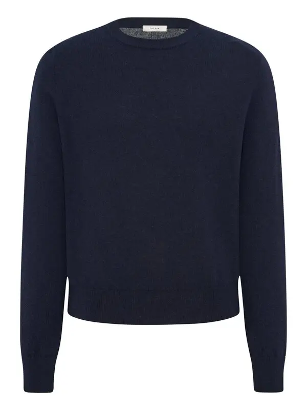 THE ROW Benji Cashmere Sweater - Navy