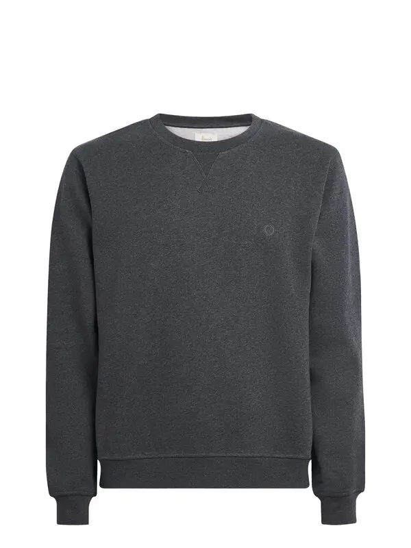 Harrods Cotton Jersey Logo Sweatshirt - Grey