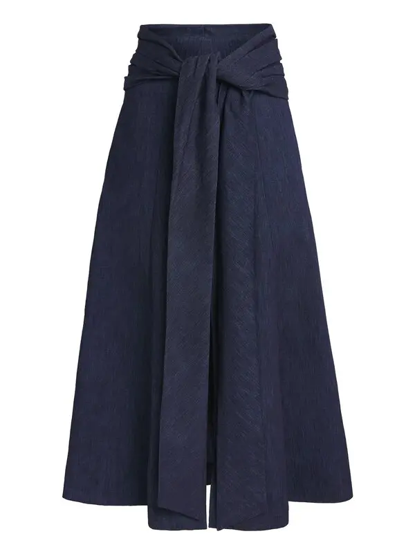 Gabriela Hearst Zivan Denim Maxi Skirt - Navy