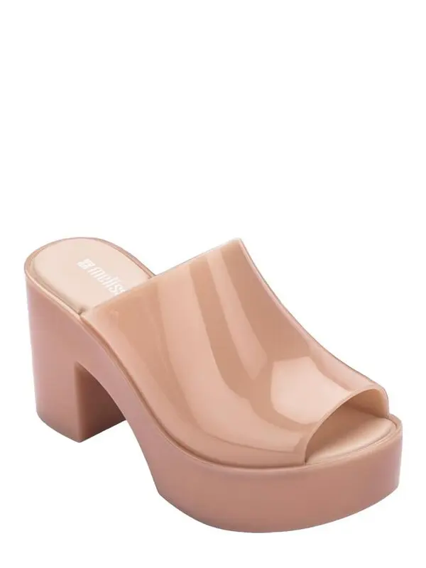 Melissa Hype Platform Mule Heels - Pink