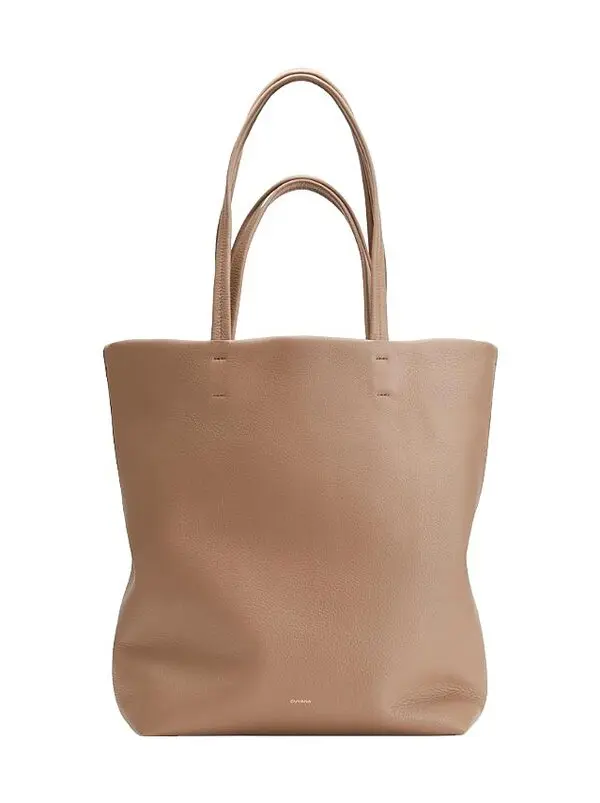 Cuyana Tall Easy Tote - Cappuccino