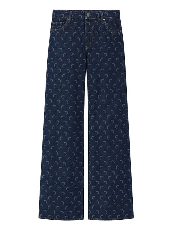 MARINE SERRE Jeans "moon - Blue