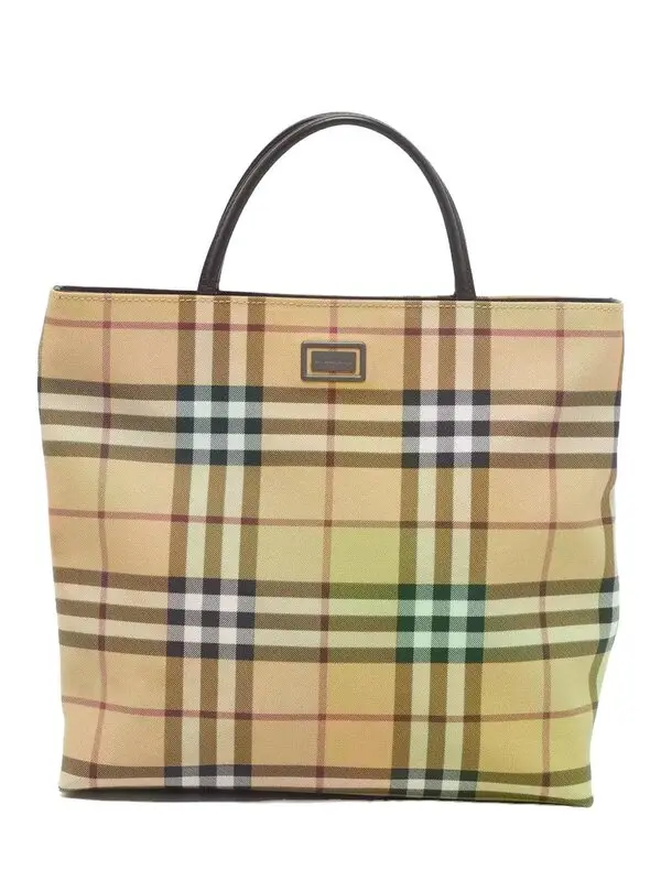 Burberry Nova Check Tote Bag - Neutrals
