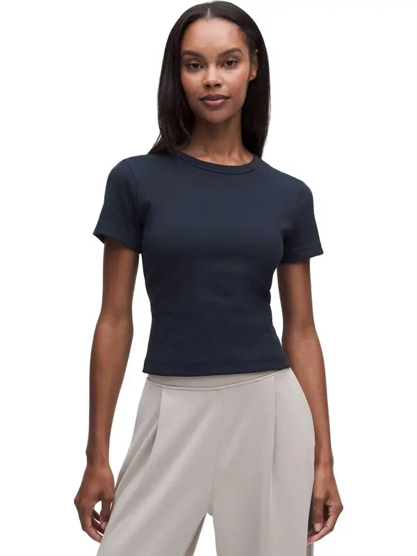 Lululemon Little Ribbed Tee - True Navy